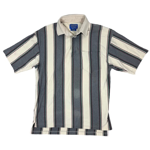 Pendleton | Shirts | Vintage Pendleton Striped Polo Short Sleeve Shirt Golf Bowling Sz L | Poshmark